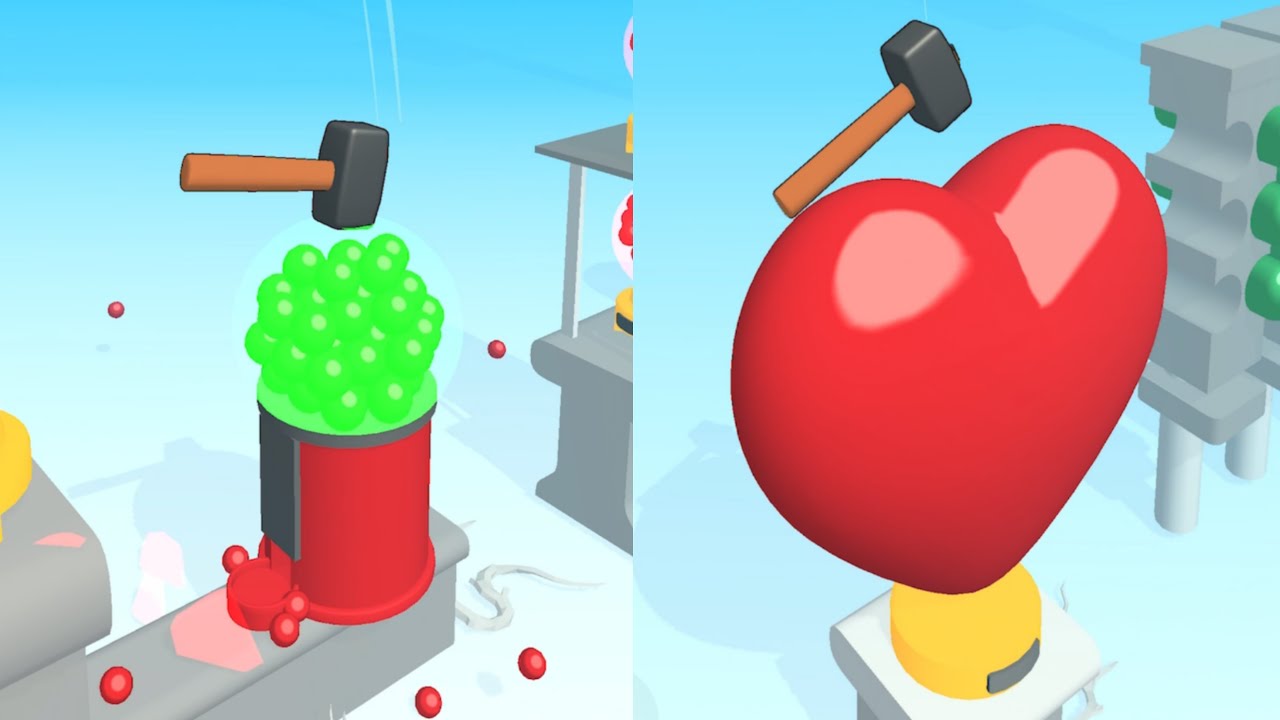 Hammer Flip! Very Satisfying And Relaxing ASMR Slicing Game - YouTube