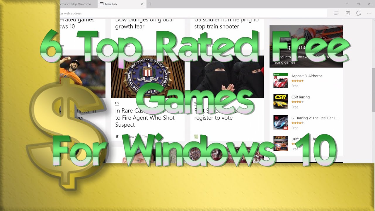 Windows 10 Pro: 6 Top Rated Online Free Games - YouTube
