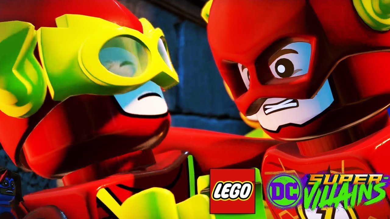 Flash and Reverse Flash vs Johnny Quick (LEGO DC SUPER VILLAINS) - YouTube