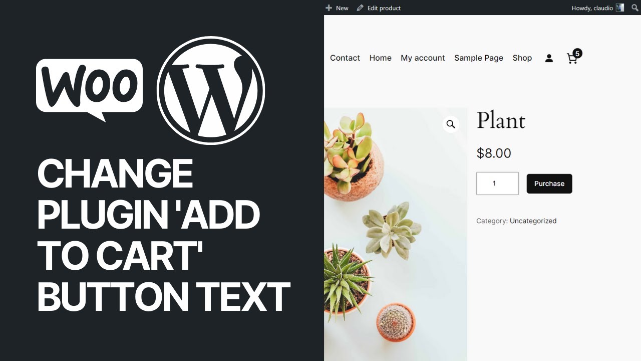 How To Change WooCommerce Plugin 'Add To Cart' Button Text WordPress ...