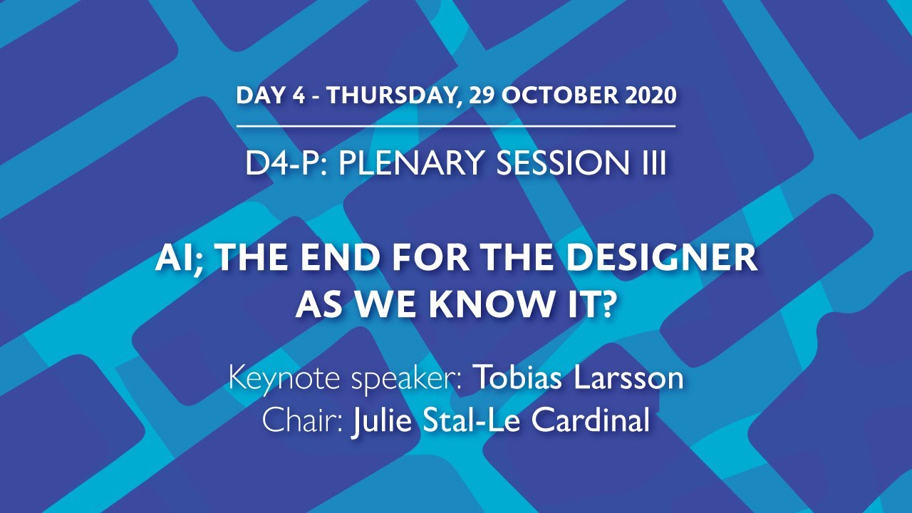 DESIGN 2020 // DAY 4 // Plenary session III - YouTube
