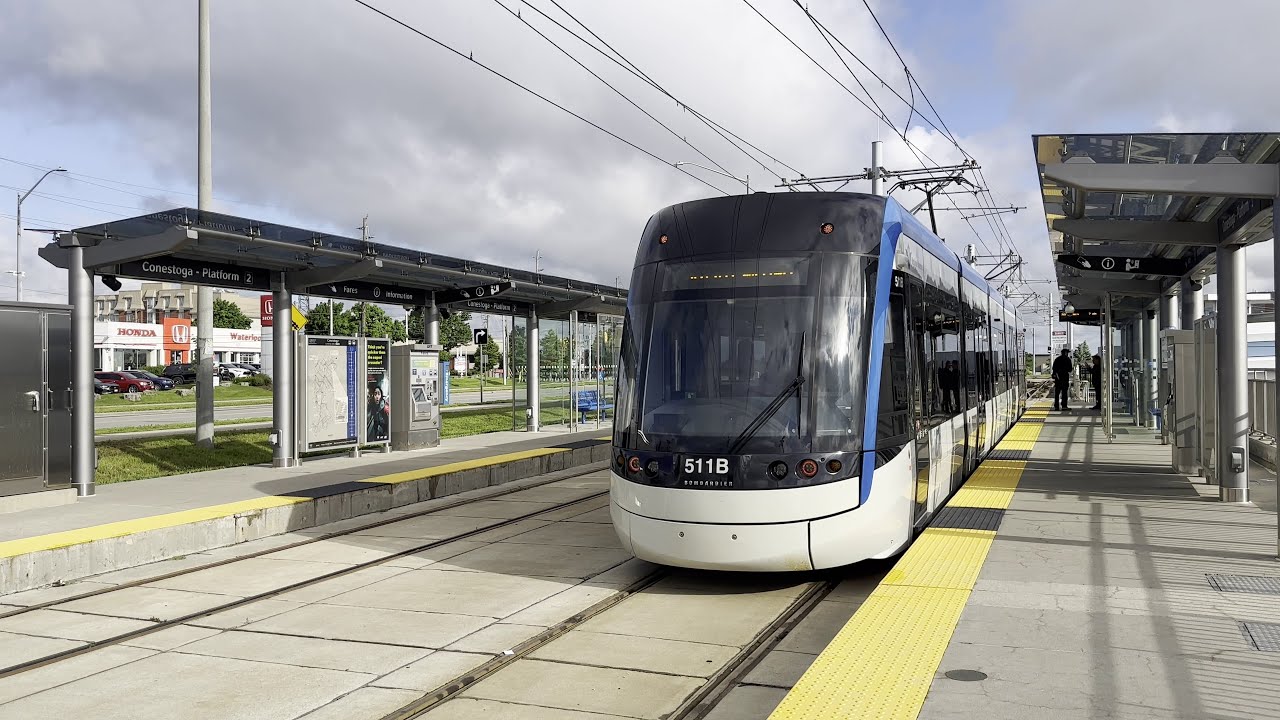 Grand River Transit - ION Light Rail (Conestoga - Fairway) - YouTube