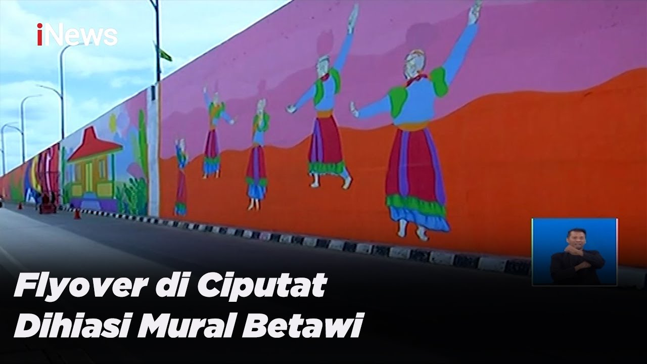 Flyover di Ciputat Dihiasi Mural Betawi - iNews Siang 14/03 - YouTube