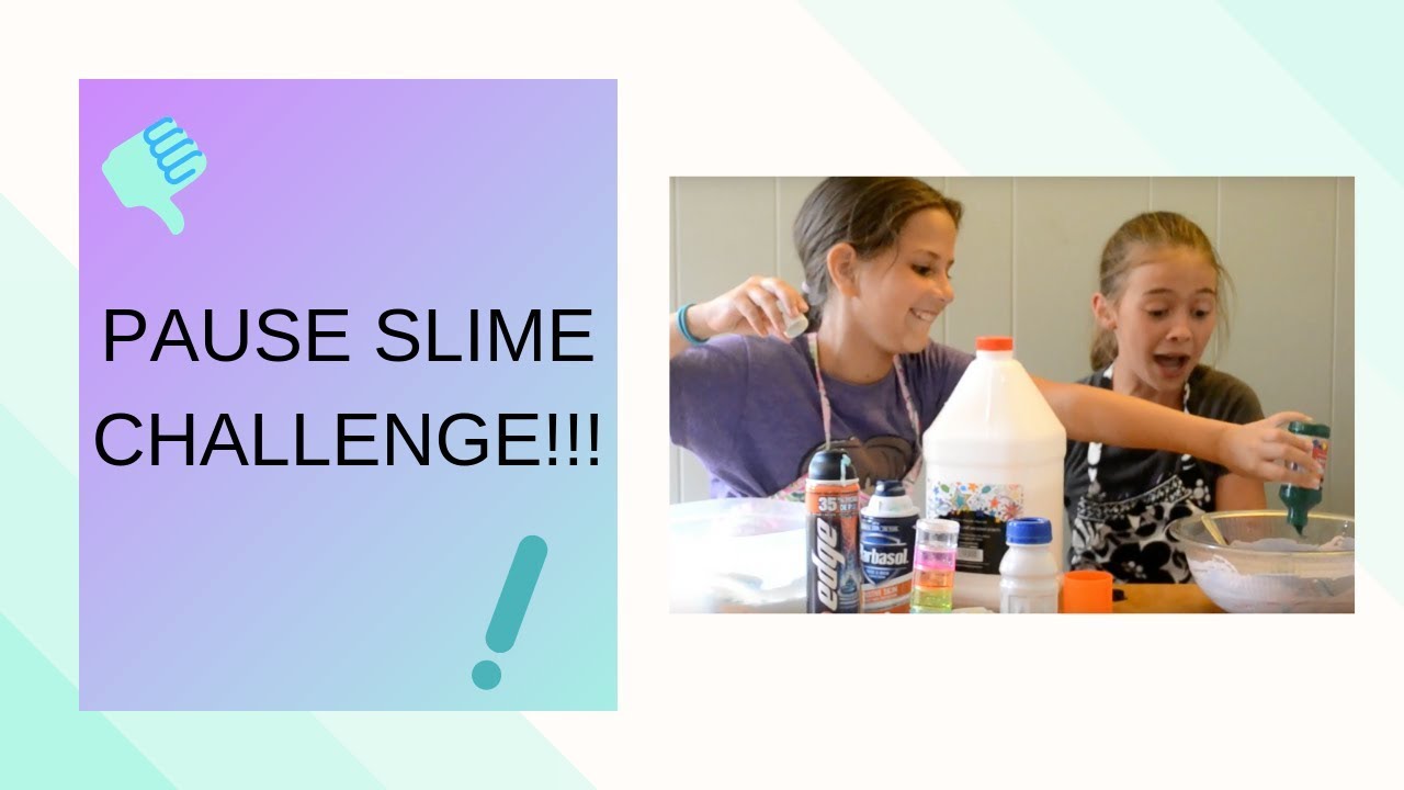 PAUSE SLIME challenge | Creation Staion - YouTube