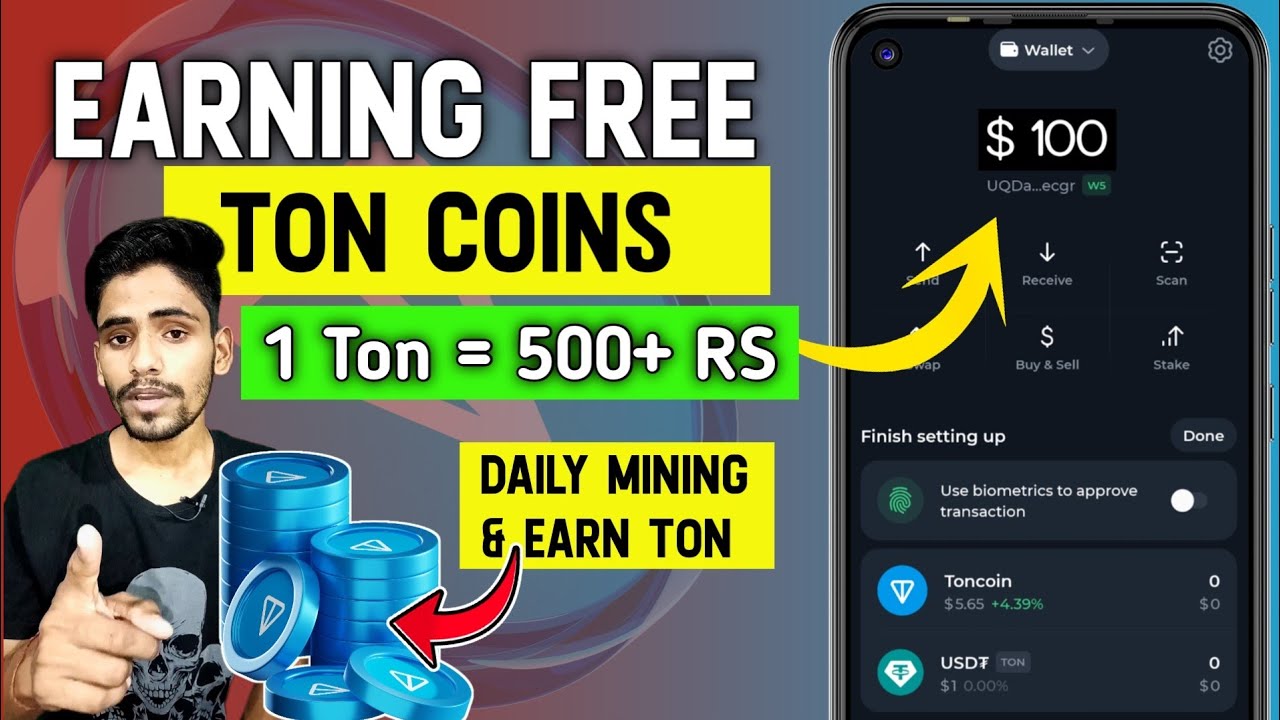 How To Earn Free TON Coin from Telegram | Free TON earning & mining ⛏️ ...