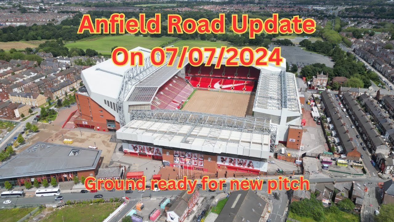 Anfield Road Update On 07/07/2024, ground ready for new pitch. - YouTube