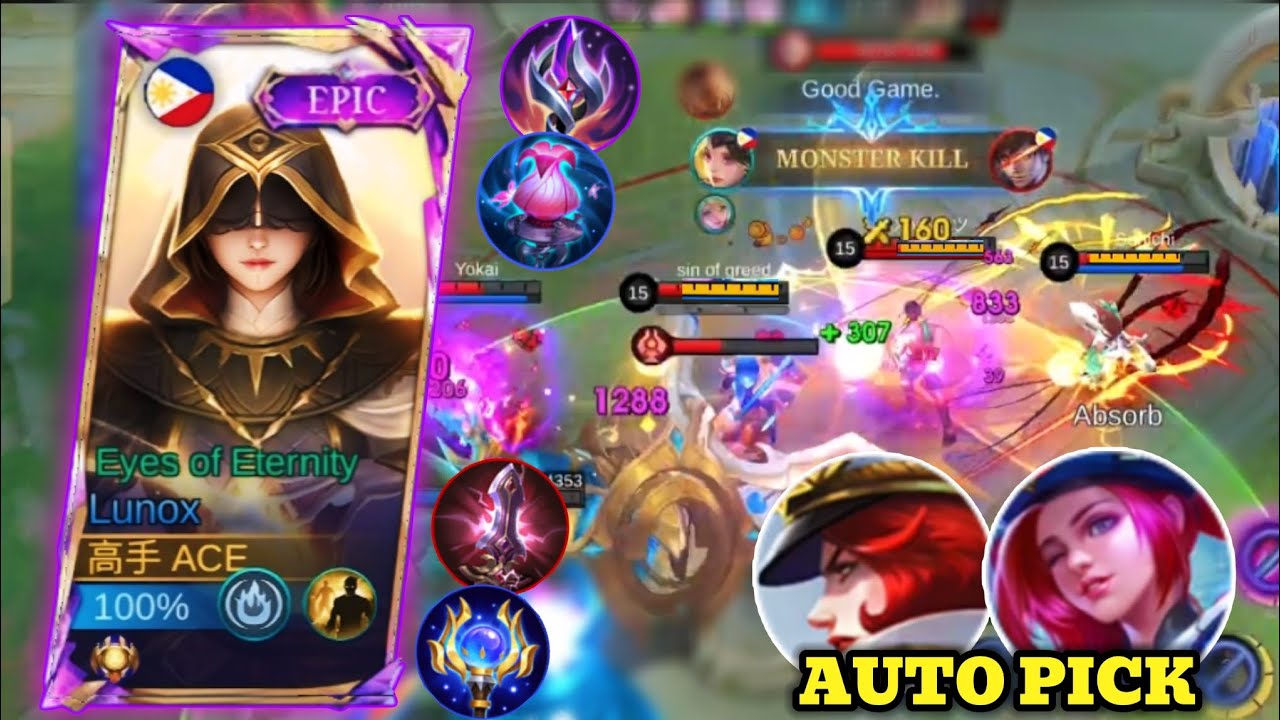 LUNOX HARD CARRY IN MYTHCIAL HONOR! 2 MARKSMAN IN THE TEAM (AUTO PICK) MLBB - YouTube