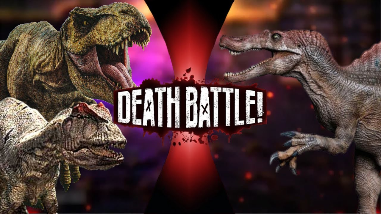 (spore) T-rex and Allosaurus vs Spinosaurus - YouTube