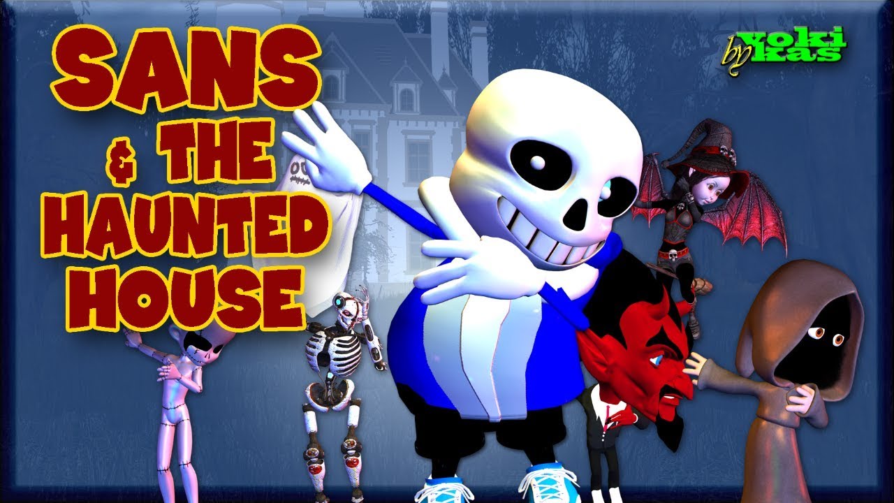 Sans Undertale and the Haunted House… spooky UltraHD 4K by vokikas 🏰🚂 ...