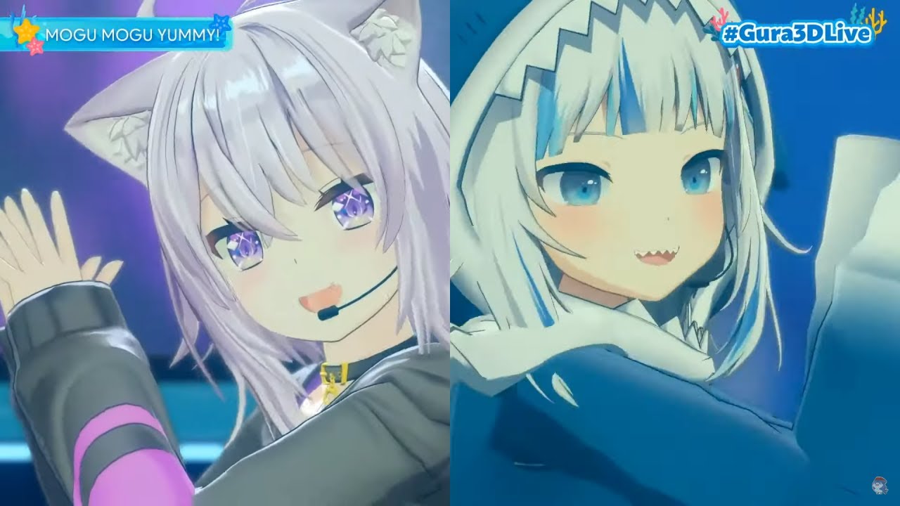 Gura And Okayu Sing Mogu Mogu Yummy【Gawr Gura/Hololive English】 - YouTube