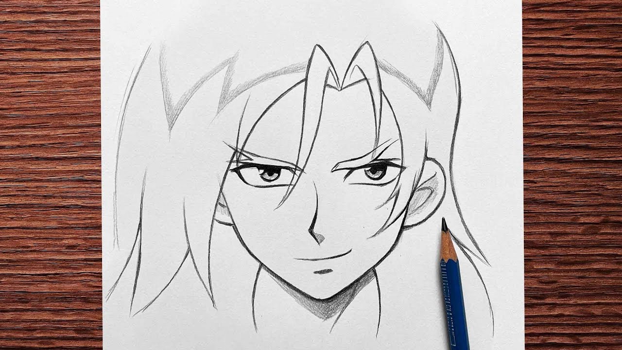 Easy anime drawing | how to draw Kyoichi Shido - [Idaten Jump] step-by ...