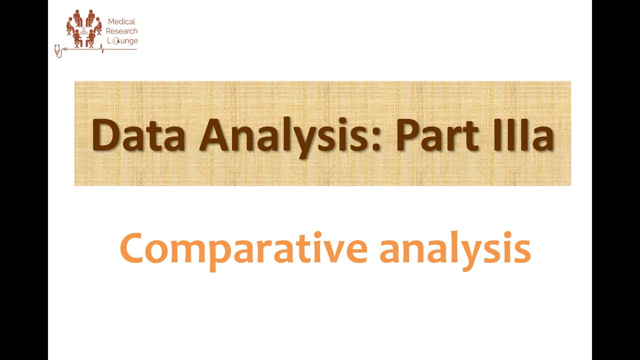 7 Data Analysis Part IIIa - Comparing population characteristics - YouTube