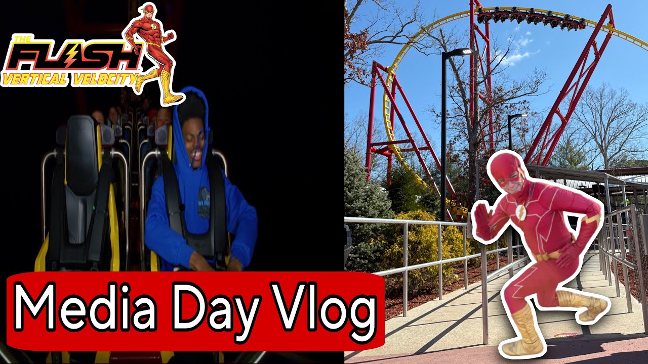 Riding “Flash Vertical Velocity” Six Flags Great Adventure NEWEST ...
