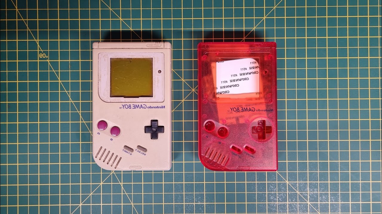 1989 game boy original dmg reshell vintage gaming - YouTube
