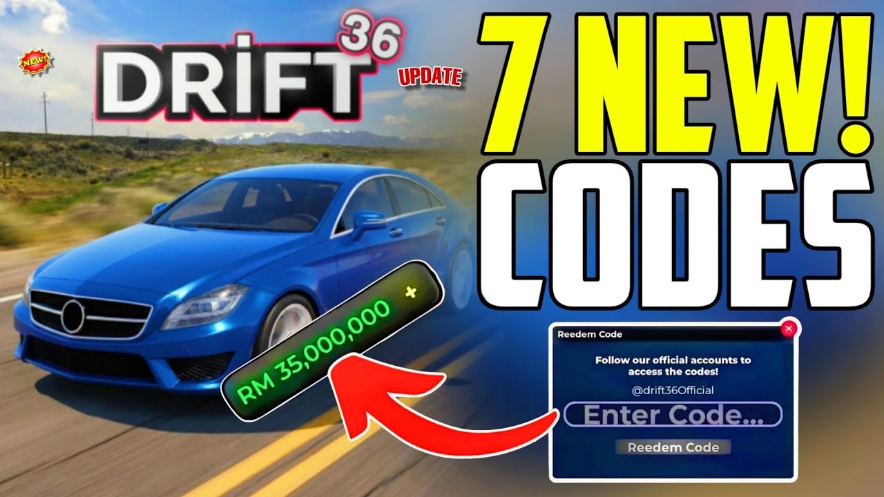 ⚠️NEW!💥WORKING⚠️ DRIFT 36 ROBLOX CODES 2026! DRIFT 36 NEW CODES JANUARY ...