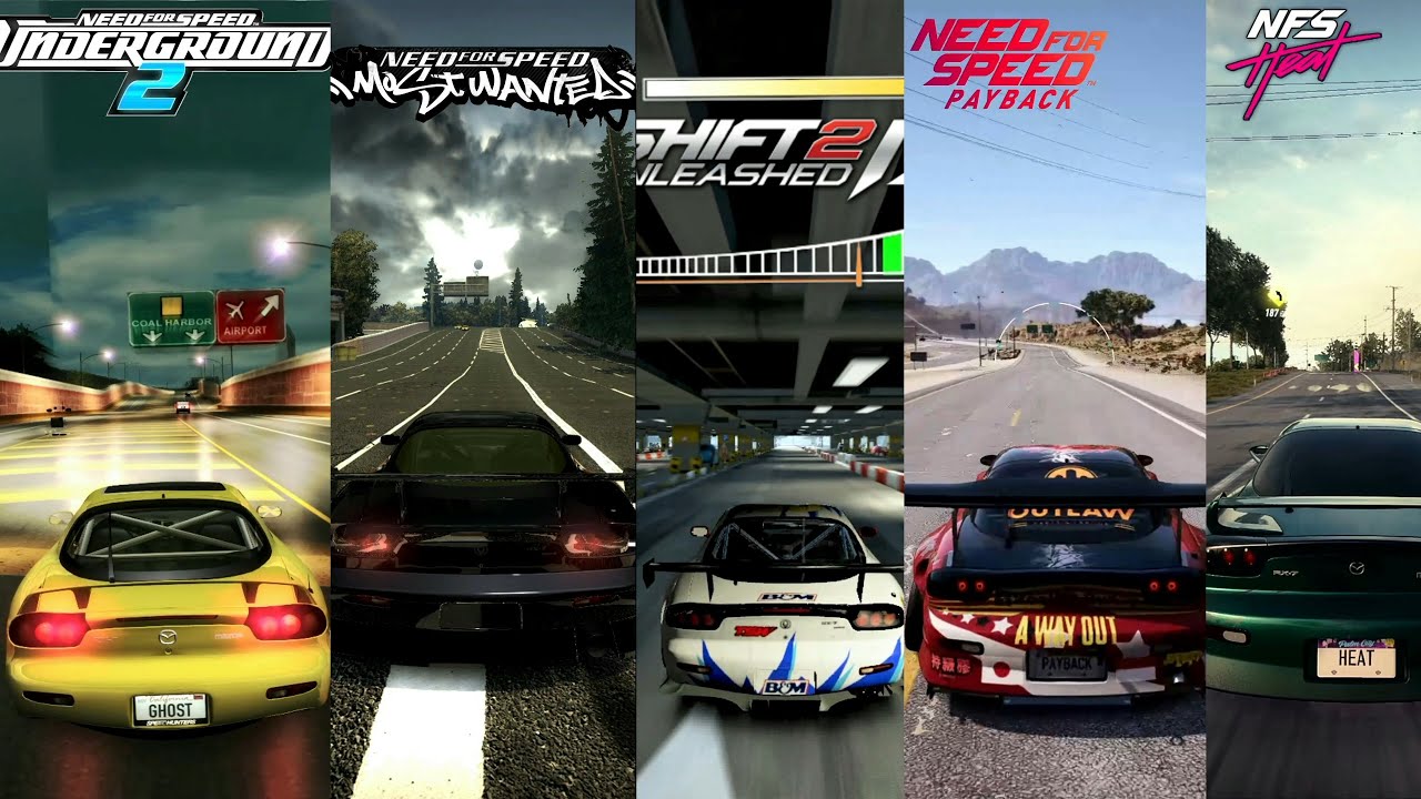 Mazda RX7 TOP SPEED Battle in ALL Need for speed - YouTube