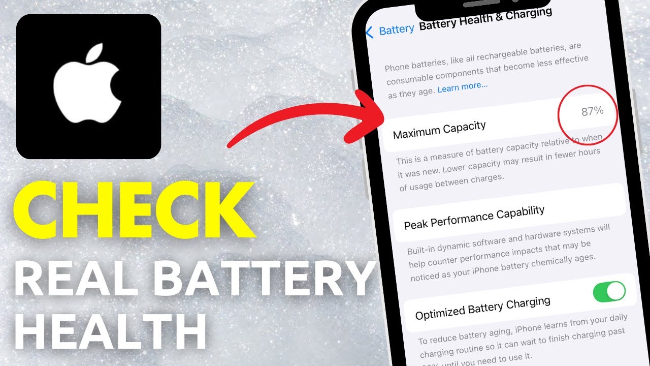 How Can You Check The Real Battery Health On The iPhone - YouTube