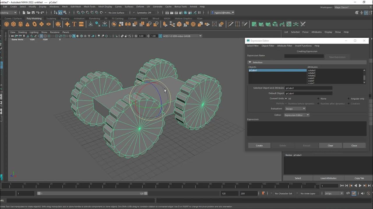 Making perfect wheel animation in Maya in 4 minutes with expression ...