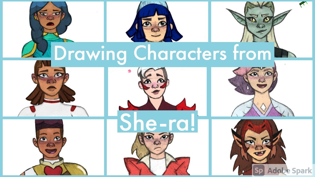 Drawing Characters From She-ra! - YouTube