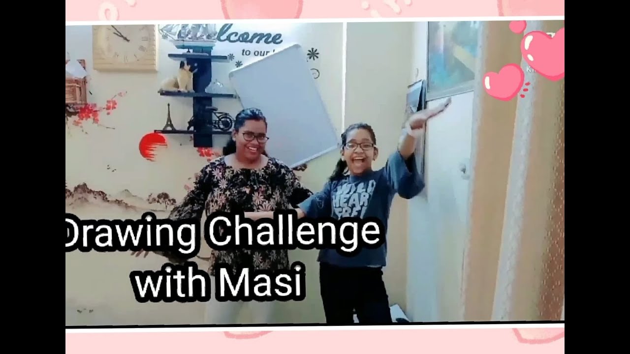 DRAWING CHALLENGE | with my masi | Fun with Avika | - YouTube