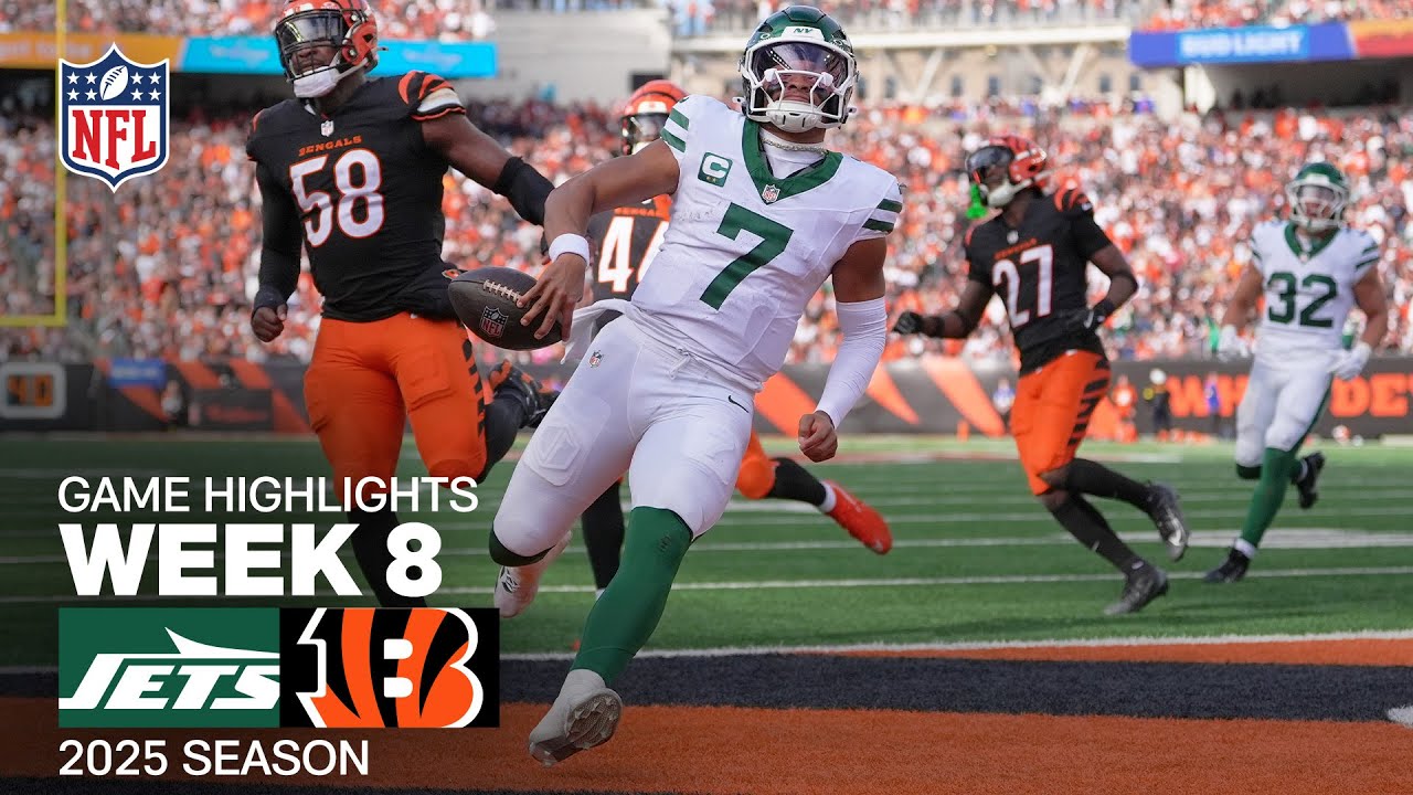 New York Jets vs. Cincinnati Bengals Game Highlights | NFL 2025 Season ...