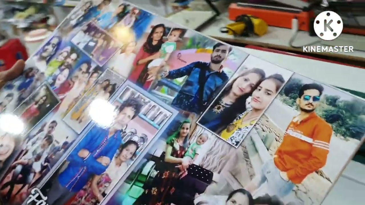PHOTO FRAME COLD LAMINATION GLOSSY - YouTube