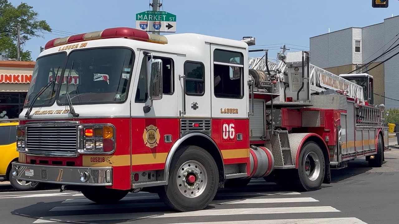 PFD Engine 5 & Ladder 6 Responding - YouTube