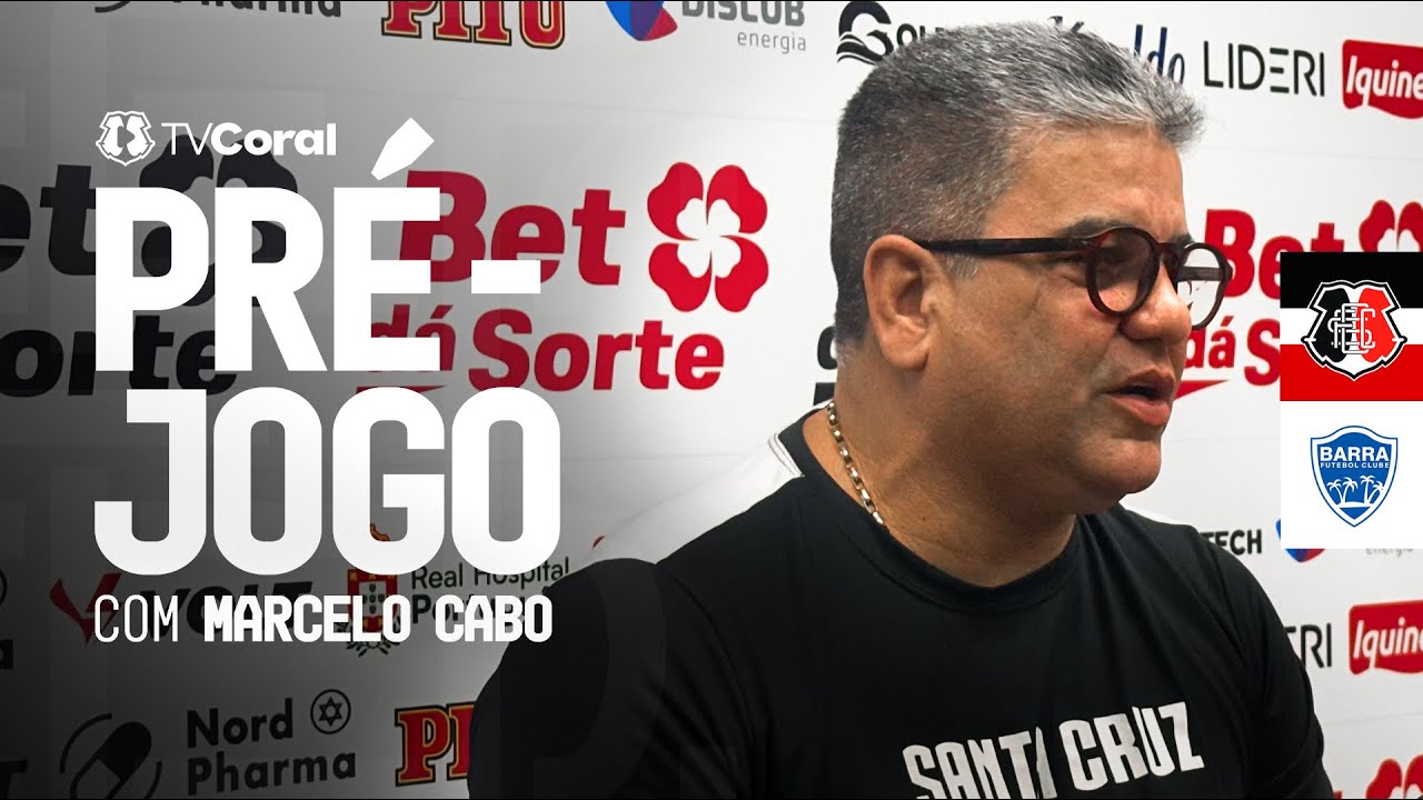 TV Coral - Coletiva pré-jogo com Marcelo Cabo - Final - Santa Cruz x ...