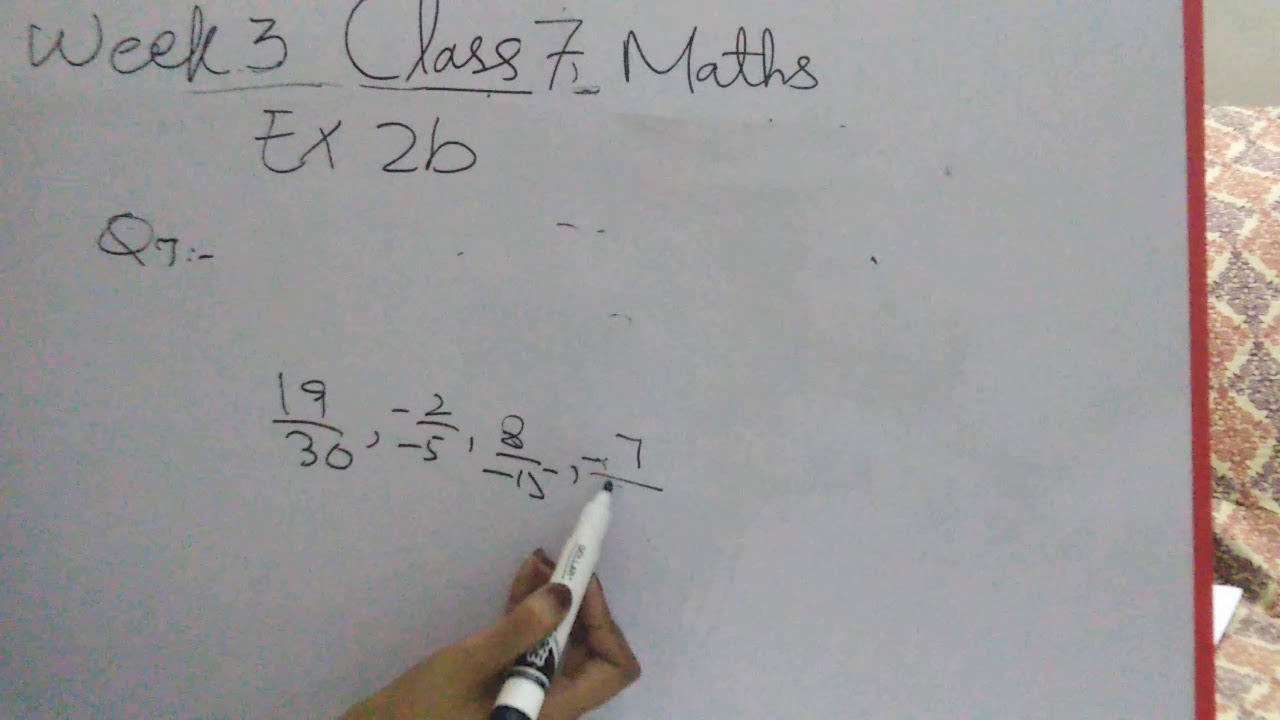 CLASS 7 WEEK 3 MATH - YouTube