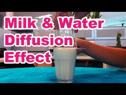 Diffusion Tricks: Milk mixed with Water Experiment - The Super Effect ...