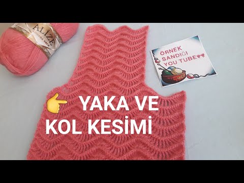 🌺 SU DALGASI YELEK YAKA VE KOL KESİMİ 🌺38 beden icin😊 #sudalgasi #sudalgasiyelek #suyoluyelek