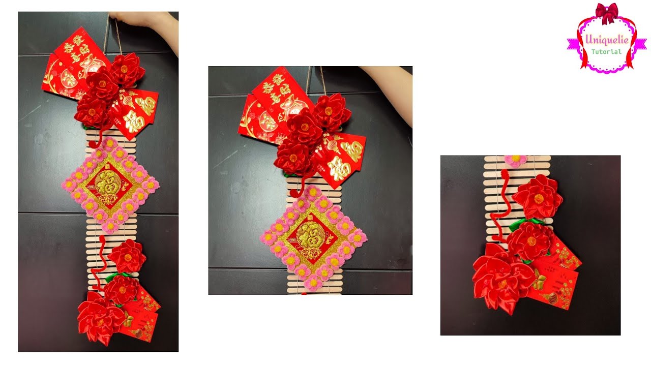 Hiasan dinding imlek | How to make Chinese New Year craft | 如何做农历新年挂饰 ...
