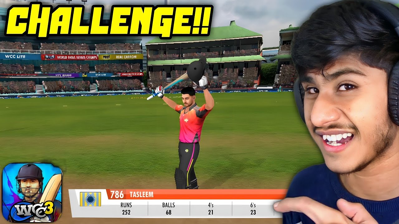 HIGHEST SCORE CHALLENGE IN T20 | WCC3 GAMEPLAY - YouTube