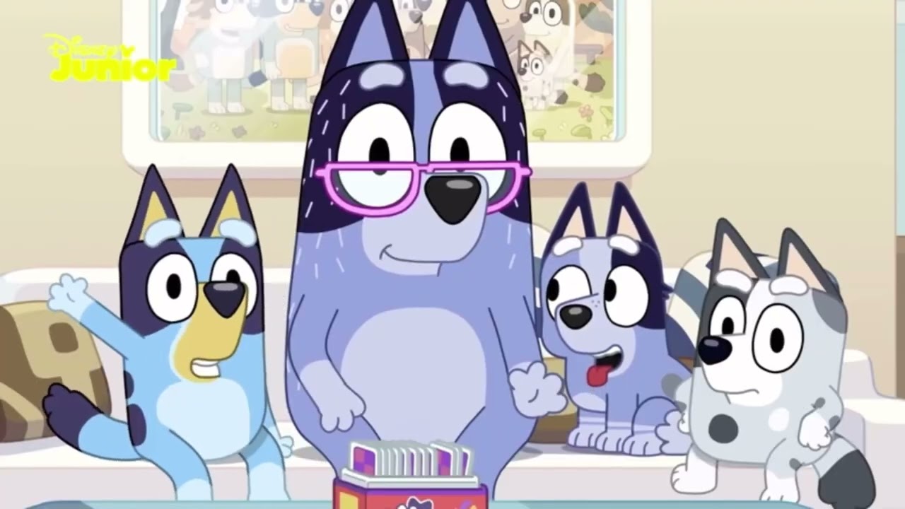 Bluey with the tmnt theme song - YouTube