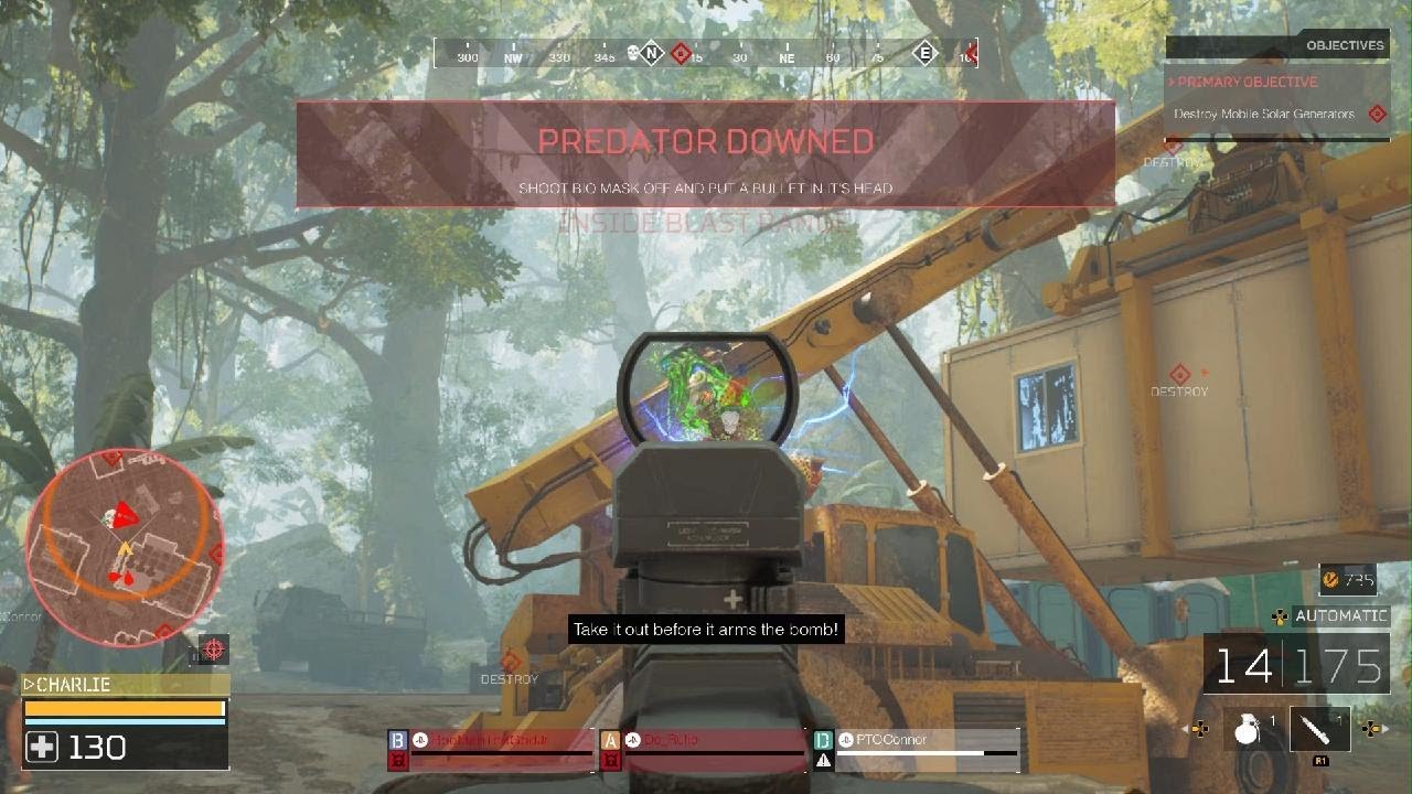 Predator: Hunting Grounds sneaky predator went boom - YouTube