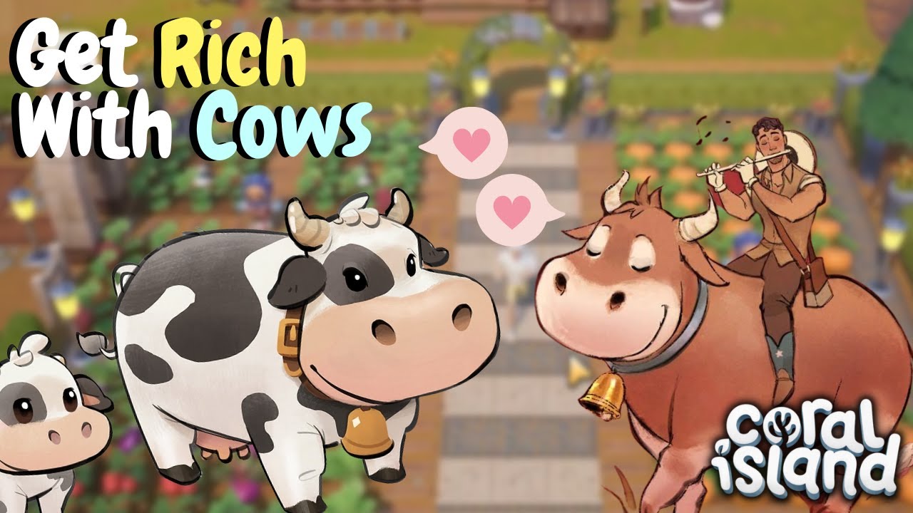 Trying to Get Rich using Cows!! Coral Island Early Access Gameplay ...