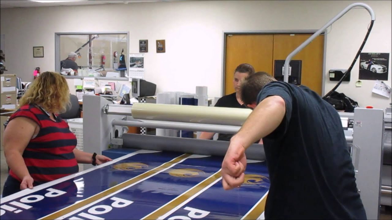 Over Laminating Graphics - YouTube