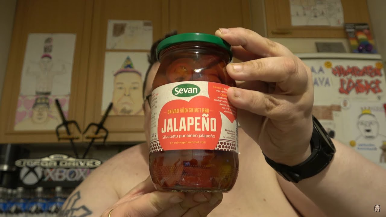 Hampaaton läski syö: Osa 2972 - Sevan Jalapeño Siivutettu punainen jalapeño - YouTube