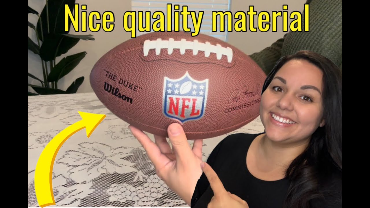 WILSON NFL Authentic Football "The Duke" replica Review - YouTube