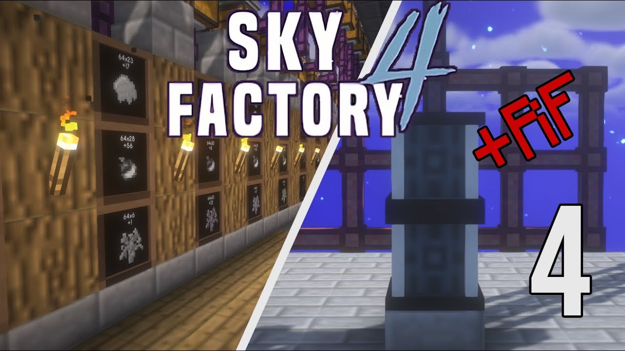 SkyFactory 4 Ep. 4 Redecoration + POWAAHH!! - YouTube