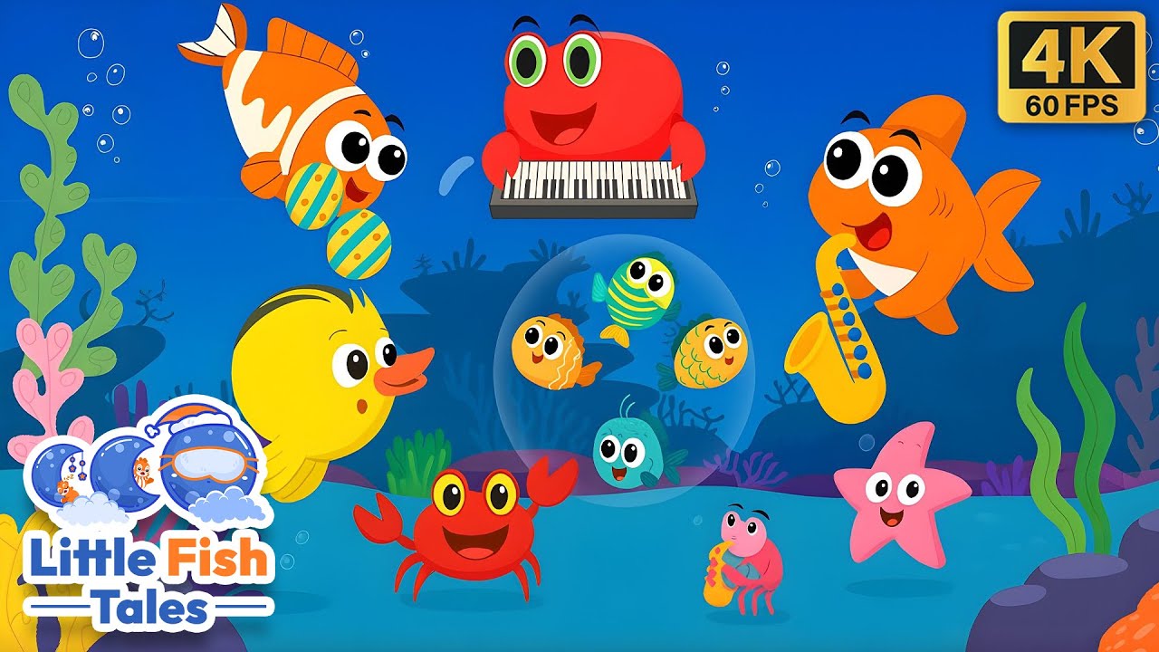 The Shark Song | Underwater Kids Song | Little Fish Tales - YouTube