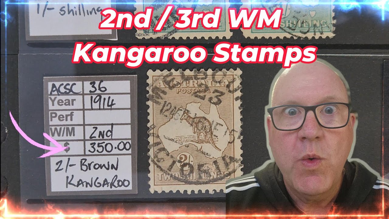 Rare Kangaroo Stamps - 2nd/3rd WM, plus how to identify DIEs - YouTube