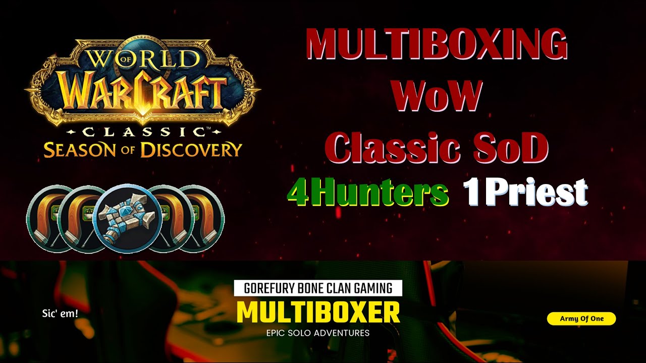 WoW Classic SoD - Multiboxing Hillsbrad Dangerous Quests - Raw footage - YouTube