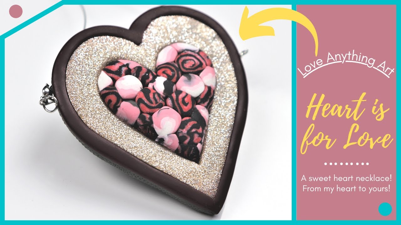Victorian Heart 3D Heart with Cool Pattern Polymer Clay Hearts💖💗 - YouTube