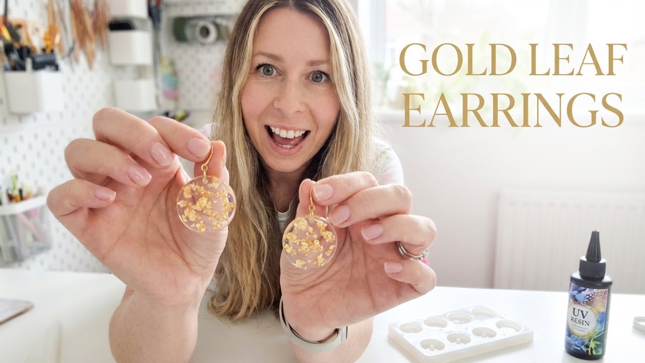 Epoxy Resin/UV Resin Tutorial //Episode 1 // Gold Leaf and UV Resin ...