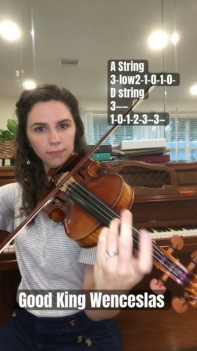 Good King Wenceslas 🎻 Easy Violin Tutorial #violin #violinist # ...