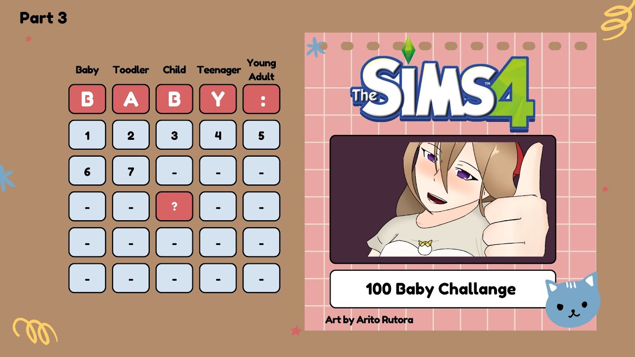 【THE SIMS 4】VTUBER SINGLE TRIES THE 100 BABY CHALLENGE! | PART 3 - YouTube