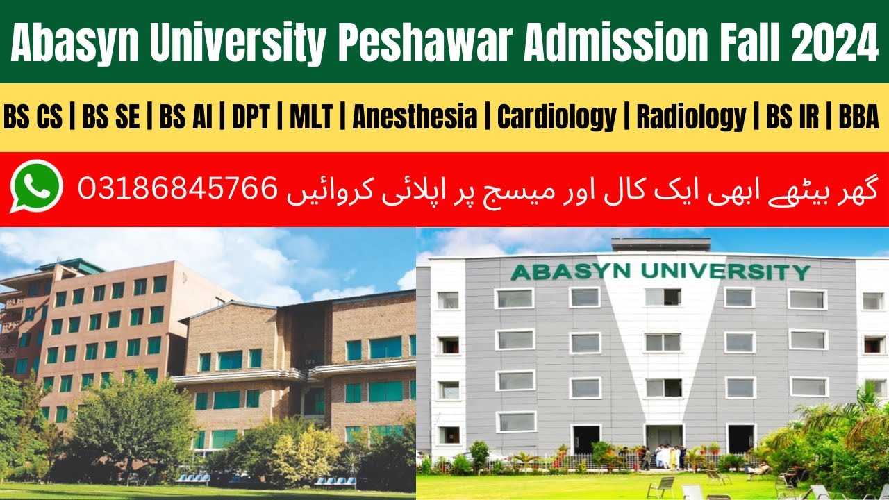 Abasyn University Peshawar Admission 2024 | Abasyn University Peshawar ...