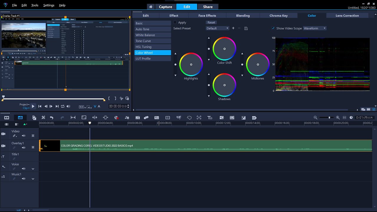 COLOR GRADING [ CORRECCION DE COLOR ] COREL VIDEOSTUDIO 2022 BASICO .ES ...