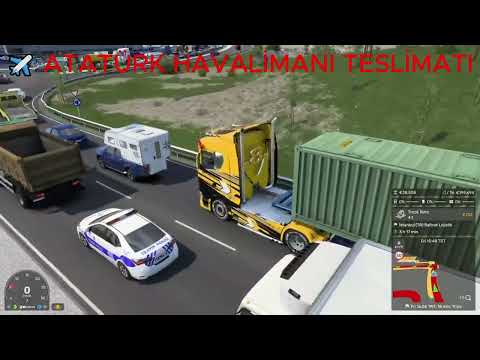 ETS2 | Basın Ekspres'ten Geçip Atatürk Havalimanı'na TIR Jantı Teslim Ettim!